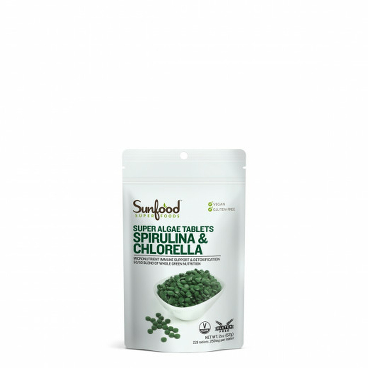 Sunfood - Spirulina/Chlorella Super Algae Tablets(2oz.) - Farmhouse ...